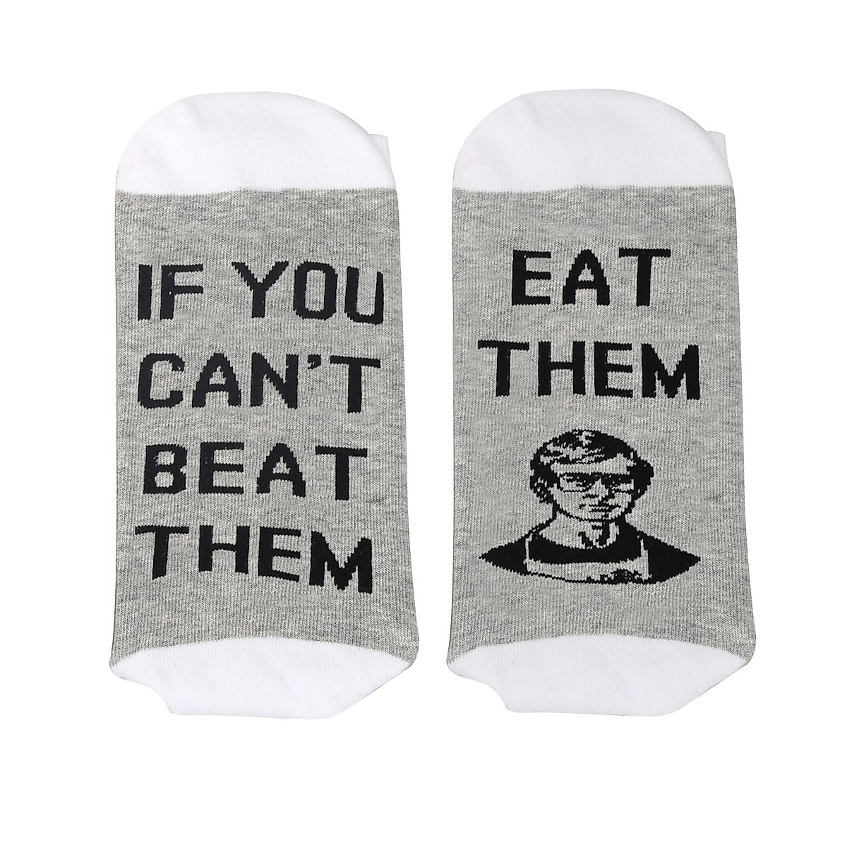 TOBGBE Novelty Serial Killer Socks Jeffrey Dahmer Gifts True Crime Fans Socks True Crime Podcast Gifts (Eat Them Socks)