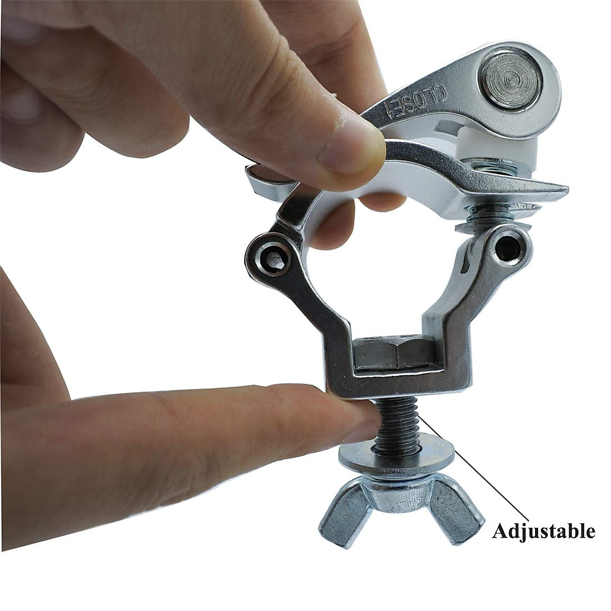 DJ Lighting truss Clamp 1.26-1.38 inch OD Pipe Truss F34 Quick Release Mount Heavy Duty 165 Lbs (1PCS)