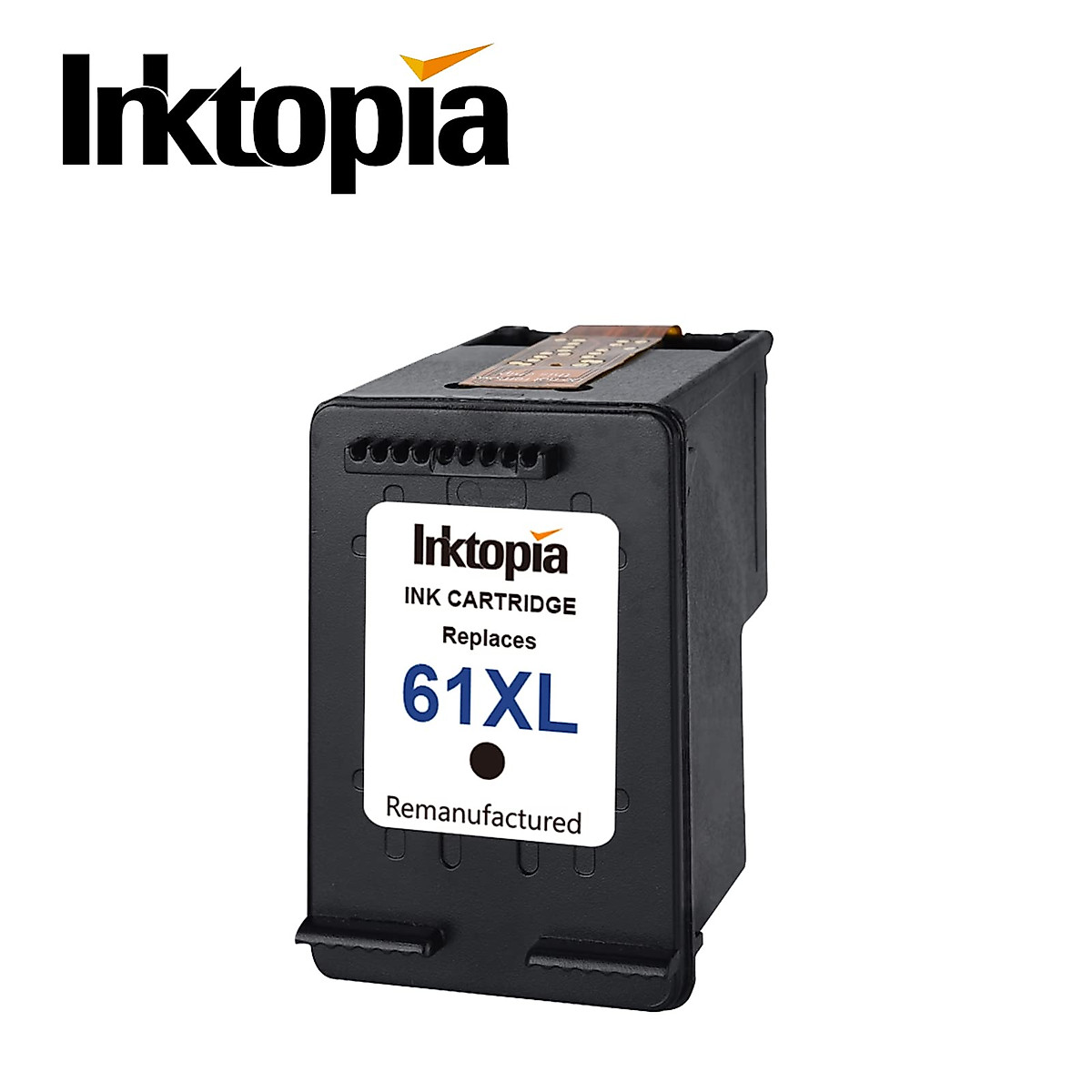 Inktopia Remanufactured Ink Cartridges Replacement for HP 61XL 61 XL High Yield for HP Envy 4500 5530 5534 5535 Deskjet 2540 1000 1010 1512 1510 3050 Officejet 4630 2620 4635 Printer (1 Black)
