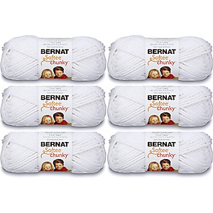 Bernat Softee Chunky Yarn (6-Pack) White 161128-28005
