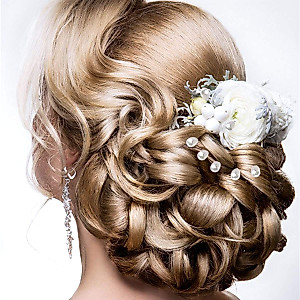 100 Pcs Corsage Pins Teardrop Pearl Pins Sewing Wedding Bouguet Pins for DIY Jewelry Making Sewing Wedding Flower Decorations(2 Inch)