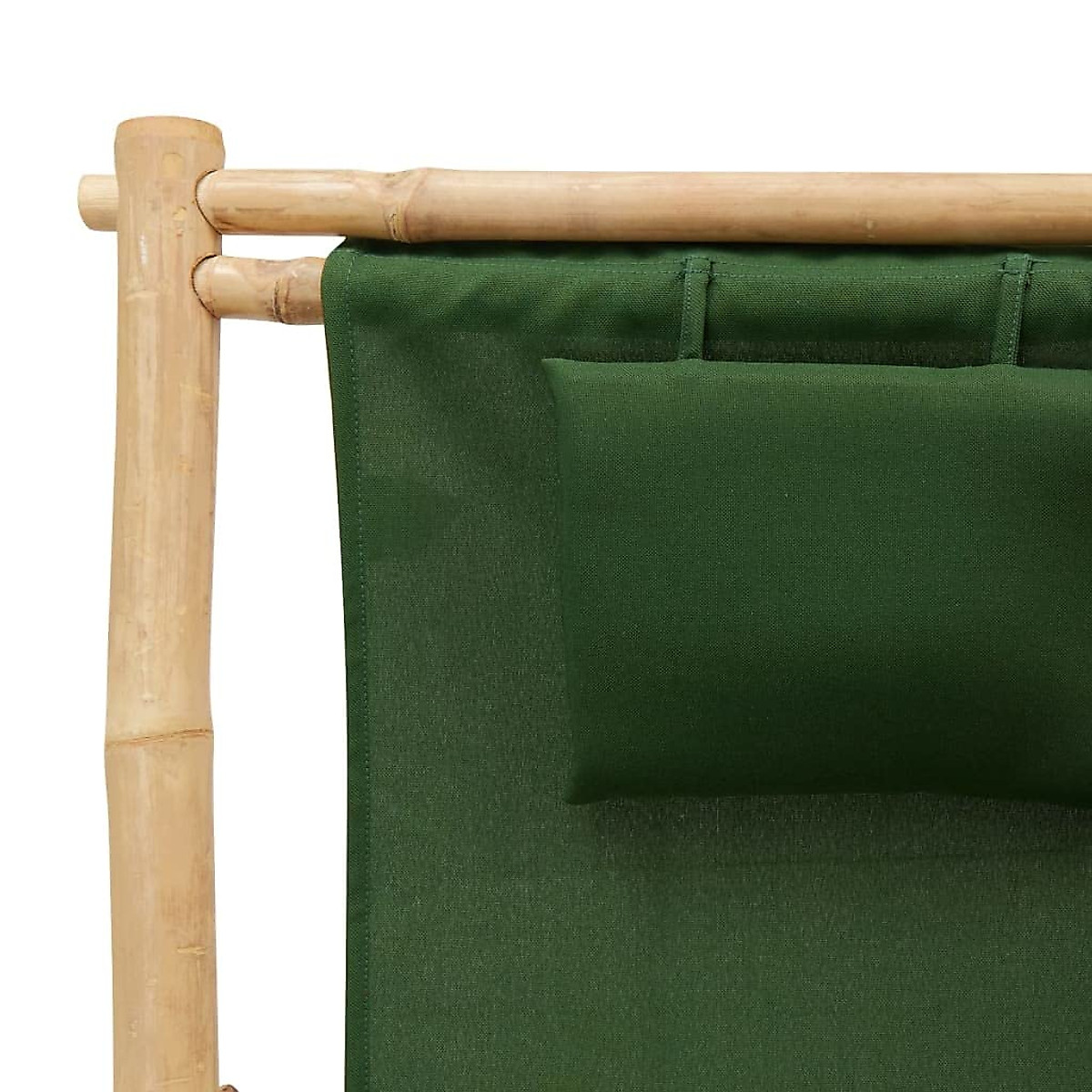 Penau Deck Chair Bamboo and Canvas Green Chairs Built for Outdoor Living Your New Favorite Spot Outside