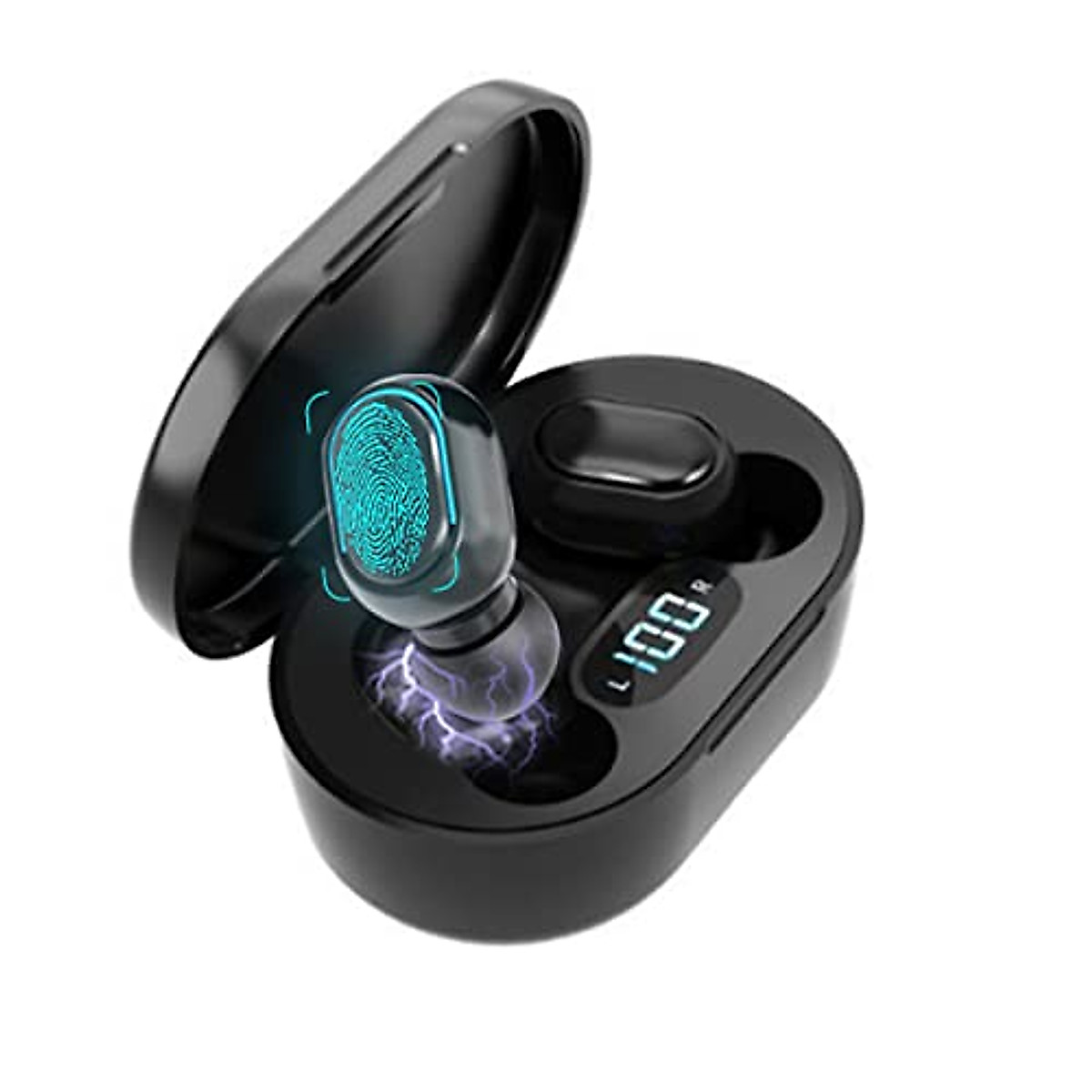 Teenway Bluetooth Earbud Headphones with Wireless Charging Case IPX6 Waterproof TWS Bluetooth 5.0 Stereo Headset E7S