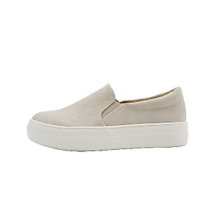 Soda TOPSHOE ave- Hike Platform Slip- On Sneaker w/Cushion Foam (L-Stone Cobra, Numeric_7_Point_5)