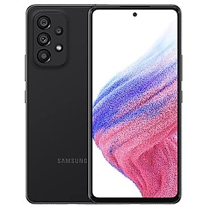 Samsung Galaxy A53 5G (128GB, 6GB) 6.5", IP67 Water Resistant, Dual SIM GSM 4G Volte Unlocked (Not Verizon Boost At&t Cricket) International Model A536E/DS (25W Charging Cube Bundle, Awesome Peachh)