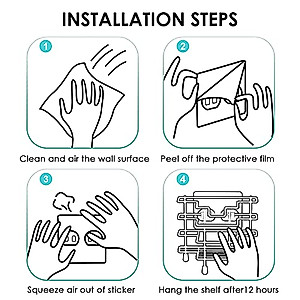 Linkidea 10 Packs Shower Caddy Adhesive Replacement, Wall Mount Hook Sticker for Toothbrush Holder, Adhesive Hooks for Bathroom Kitchen Corner Shelf