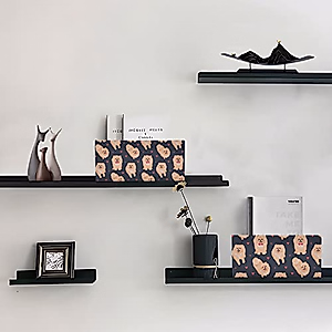 Puppy Storage Basket Felt Storage Bin Collapsible Shelves Basket Toy Storage Box Organizer for Kids Bedroom Magazine