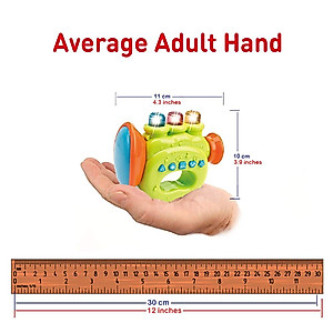 Portable First Trumpet - Battery-Operated Music Toy with Features for Learning and Entertainment for Your Baby and Toddler. Great Stocking Stuffer