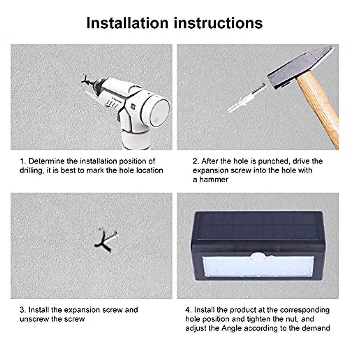 Solar Wall Light,38LEDs/3 Modes,Induction Wall Lamp,Solar Security Lights for Outdoor IP44 Waterproof Home Balcony Courtyard Garden Footpath,Solar Light