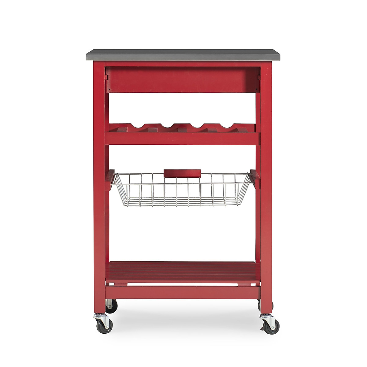 Linon Home Décor Kitchen Cart Red