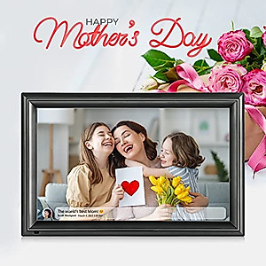 32GB 15.6inch FRAMEO Digital Photo Frame with 1920x1080 FHD IPS LCD Touch Screen, Dual-WiFi Share Photos & Videos Via Frameo App, Support USB Drive/SD Card Extend Storage, Motion Sensor, Auto-Rotate