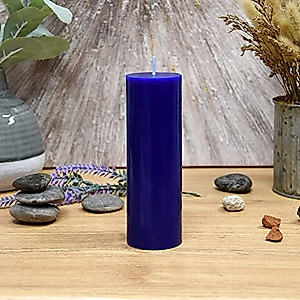 Zest Candle Pillar Candle, 2 by 6-Inch, Blue