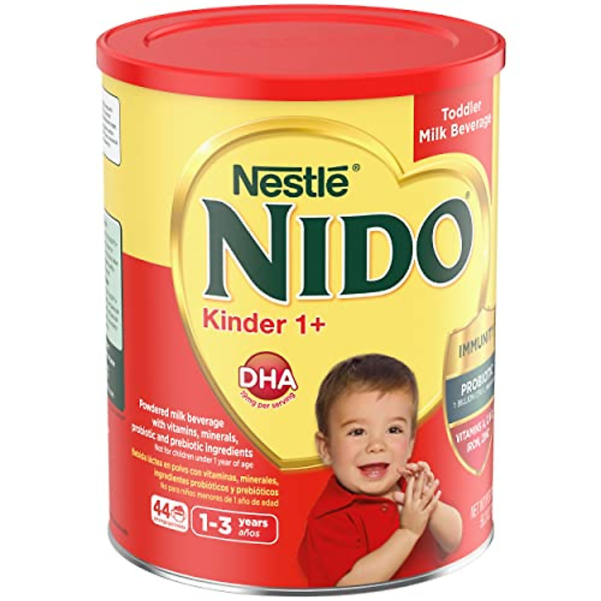 NIDO Kinder 1+ Toddler Powdered Milk – 56.3 Oz (3.52 LB)