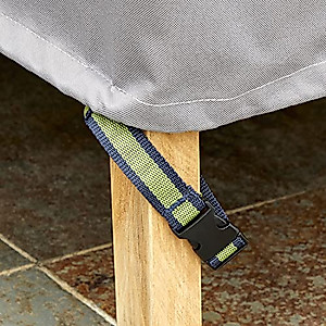 Duck Covers Soteria Water-Resistant 76 Inch Square Patio Table with Chairs Cover, Outdoor Table and Chair Cover