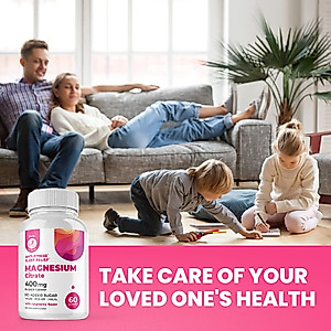 DR. MORITZ Magnesium Citrate Gummies Sugar-Free - Calm Magnesium Gummies Supplement for Children, Sugar-Free Chews for Kids & Adults (60 Count)