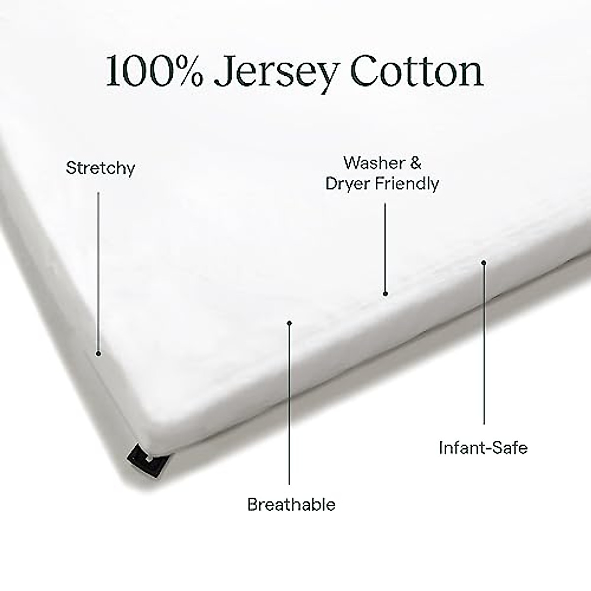 Guava Lotus Travel Crib Sheet | 100% Cotton Fitted Sheet with Manufacturer-Approved Fit | Soft & Breathable Crib Sheet for Your Baby's Comfort | Unisex Sheet for Infants and Toddlers