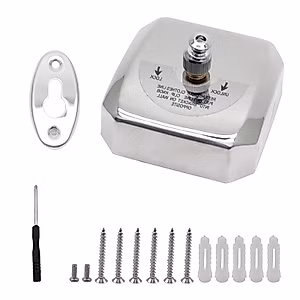 Semetall Heavy Duty 304 Stainless Steel Retractable Clothesline with Adjustable Stainless Steel Rope for Shower,12FT