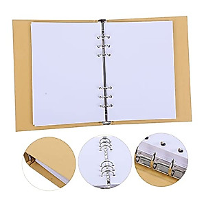 JEWEDECO 1 Set notebook blank unlined journals make your own book monthly organizer book stationery notepad schedule notepads small sketchbook Magazine child portable paper white