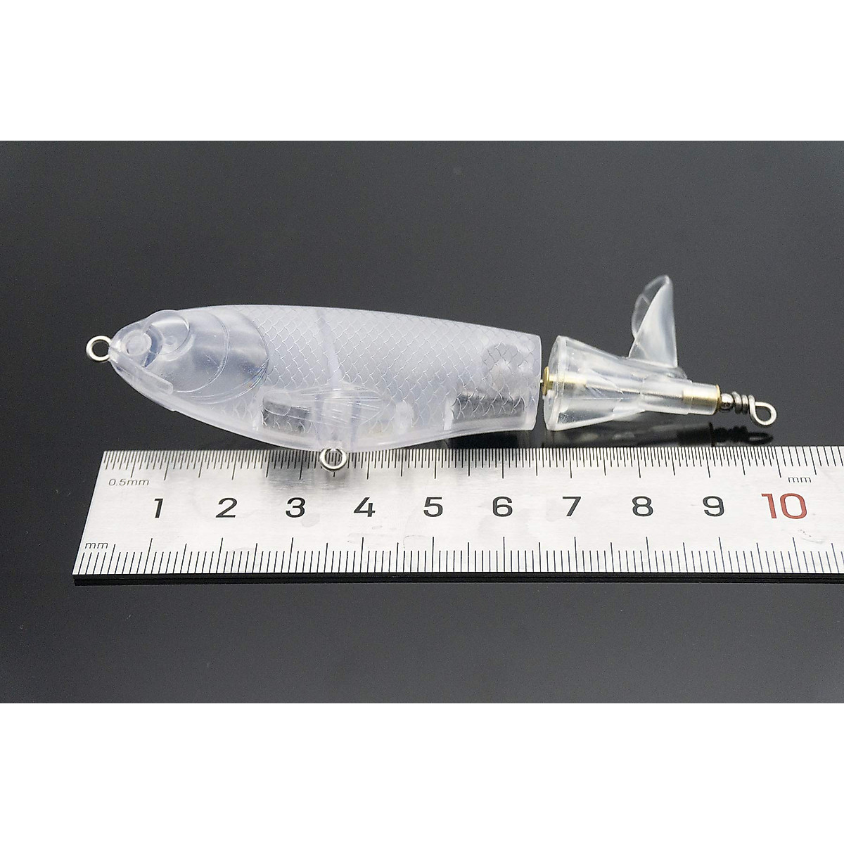 Free Eye 5pcs Unpainted Plopper Bait Fishing unpainted Lure Body 105mm 14.57g Clear Hard Blank Lures PL2