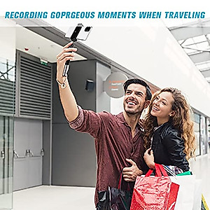 Mini Tripod for Webcam and Phone, Metal Extendable Webcam Stand with Phone Holder, Tripod for Webcam