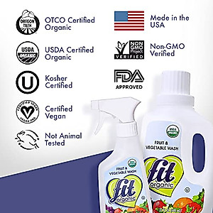 Fit Organic Produce Wash Soaker Org