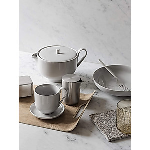 Blomus Basic Milk Container with Lid, 9.7 x 6.6 x 7.5 cm, Brushed Stainless Steel