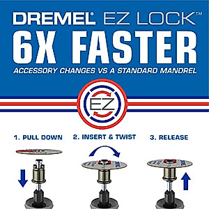 Dremel Max Life EZ506HP 1-12“ (38.1mm) High Performance Premium Metal Cutting Wheel, Blue