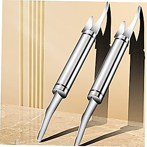 BESTonZON 2pcs Shrimp Opener Fish Maw Knife Couch Set Multi Purpose Cleaner Crab Tools Shrimp Line Tool Prawn Peeler Shrimp Line Cutter Ergonomic Shrimp Cleaner Shrimp Tool Kitchen Supplies