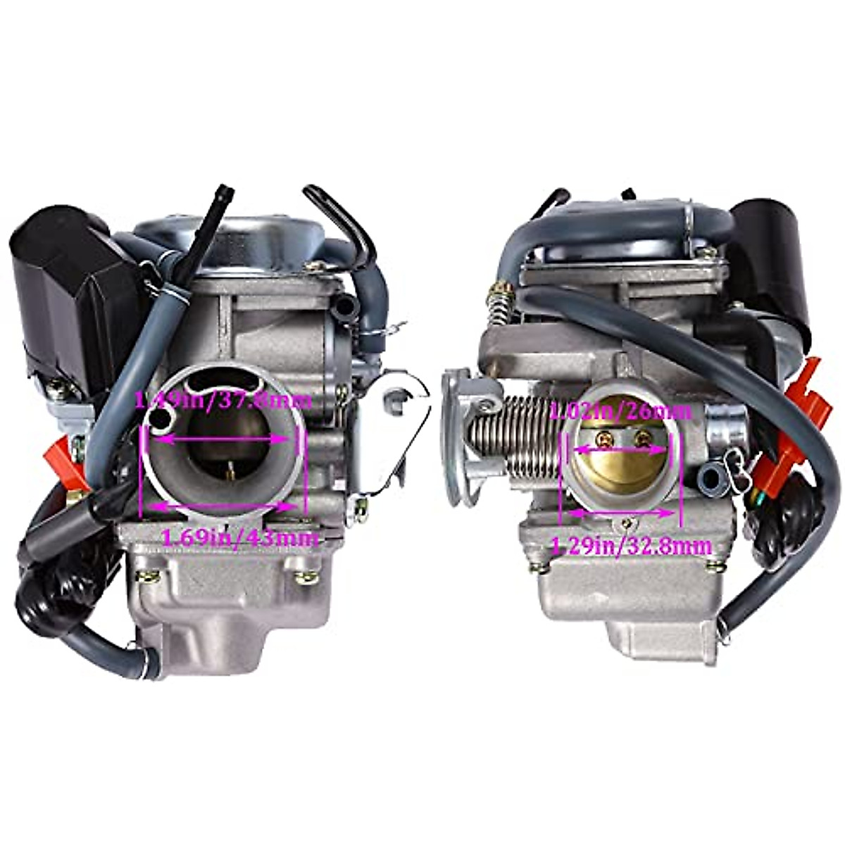 New 150cc Carburetor + intake manifold/air filter for GY6 125cc 150cc 152QMI 157QMJ Engine Based ATV Scooter Go Kart