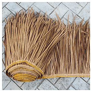 NAKAN Artificial Mexican Tiki Bar Palm Thatch Rolls, 50cm 19.6'' Wide Straw Thatch Roofing for Tiki Bar Huts Patio Umbrella Cover Garden Gazebos Decorati(Size:0.5x4m/1.6x13ft,Color:Natural)