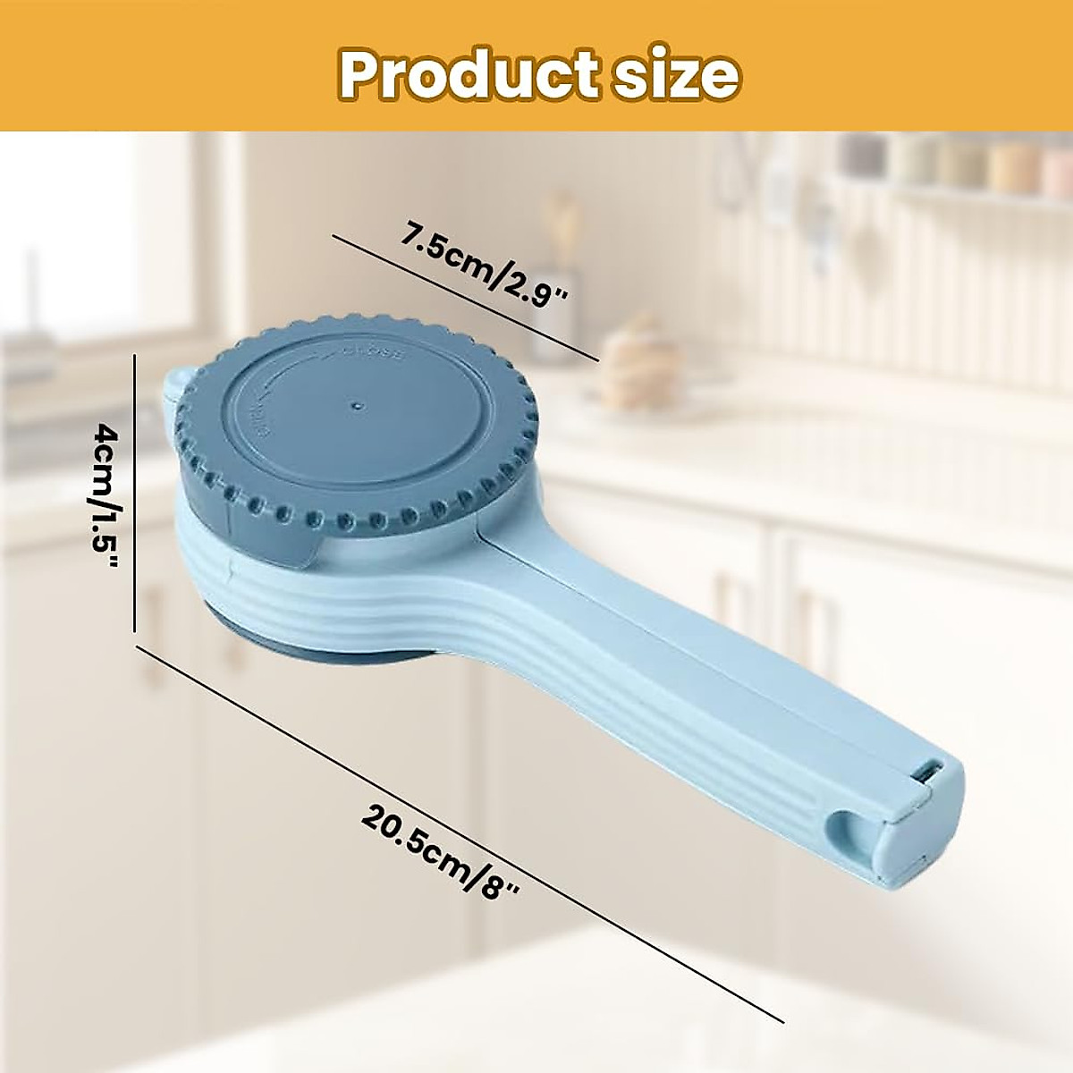 Seal and Pour Bag Clip with Pour Spout & Lid 2025 New Food Bag Clips with Pour Spout, Wide Mouth Food Storage Sealing Clips, Snack Clips that Pour, Bag Pouring Clip with Pour Spout (Style1)