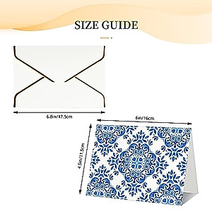 Portuguese ceramic ​tile Thank You Cards With Envelopes, Blank Greeting Note Cards With Envelopes Blank Inside, Funny Birthday Cards For Women Men, Thank You Card For Wedding Business,Graduation