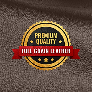 Under NY Sky Knife Bag - Brown Real Leather - 13 Knife Slots, 2 Zipped Pockets for Kitchen Utensils, Large Pocket for Tablets & Notebooks - Expandable - Tool Storage Bag Style for Chefs, Cooks, BBQ