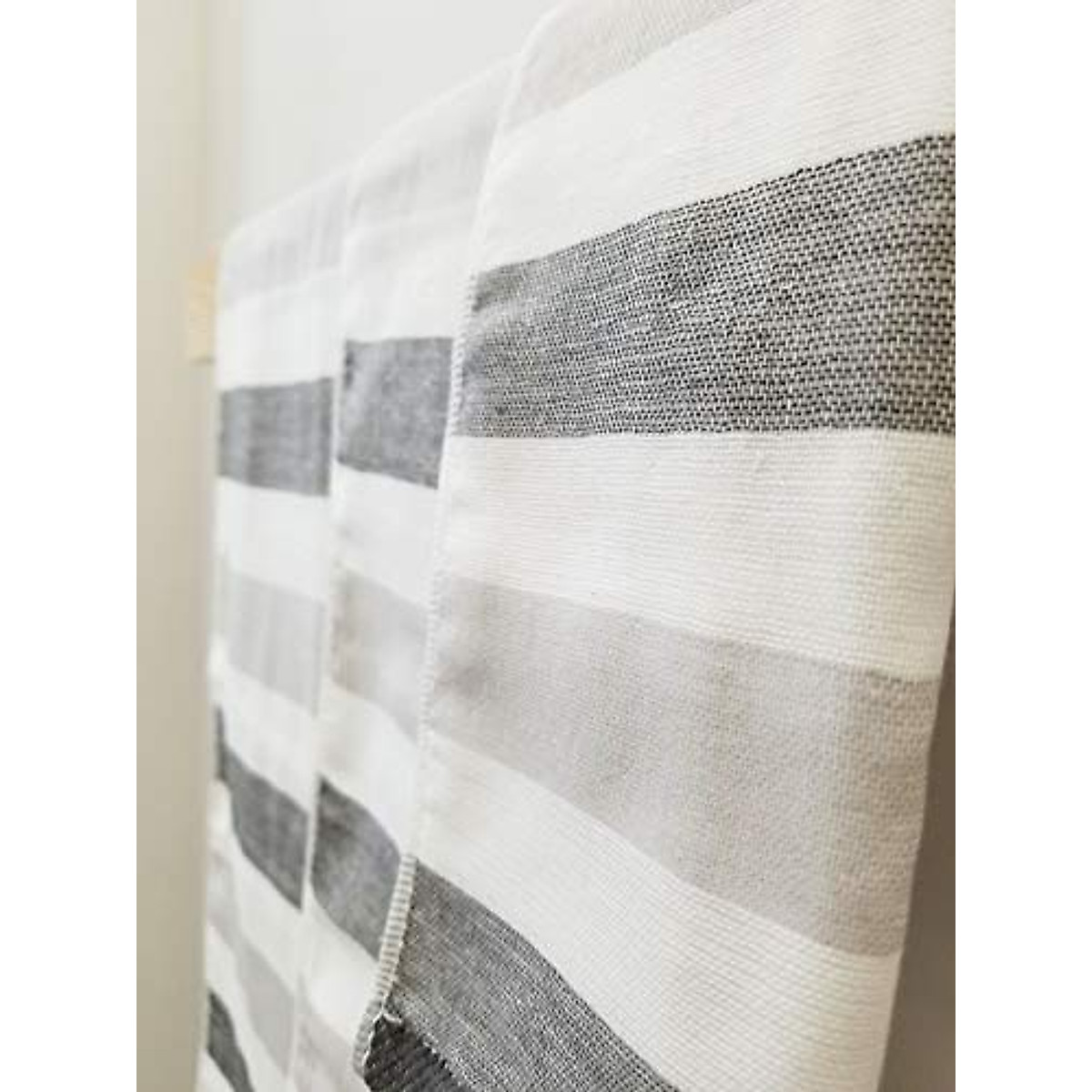 IPPINKA Senshu Japanese Towel, Ultra Soft, Quick-Drying, Two-Tone Stripes, Grey (Set of 3 Towels)