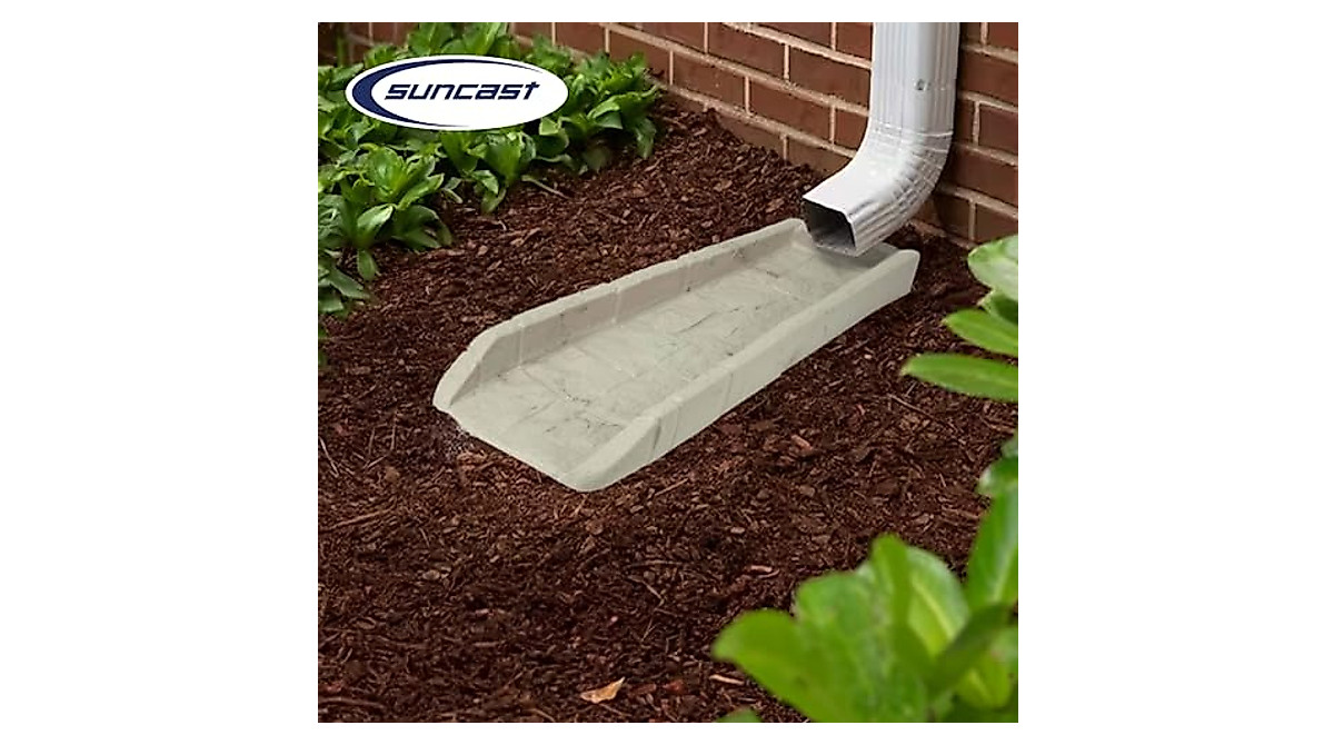 Suncast 6-Pack Downspout Splash Blocks: Protect Home & Garden