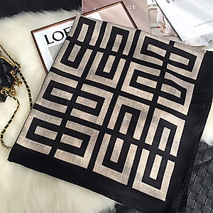 FINIZO Women's Scarves Lady Light Soft Fashion Solid Scarf Wrap Shawl for All Season (Beige)