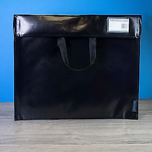 Itoya Art Profolio Brand Art Envelopes, 17.5x22.5", Stitching and a Durable Handle, Color: Black.