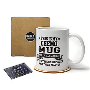 Bobby Creativity This Is My Chemo Mug 11oz Coffee Mug, Cancer Gifts For Men, Chemotherapy Treatment Coffee Tea Cup, Chemo Care Package for Men, Gifts For Chemo Patients Men, Cancer Gifts for Women.