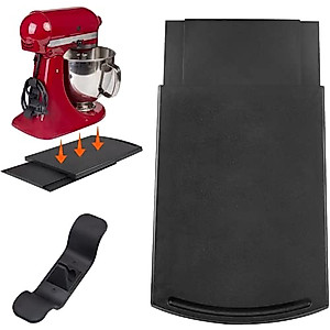 Kitchen Caddy Sliding Tray, Zero Zoo Kitchen Hacks Coffee Slider, Compatible With Coffee Maker, Kitchen Aid Mixer, Blenders and Air Fryer, Appliances Sliders for Coutertop with Rolling Wheels (1 Pack)