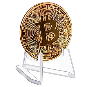 Boao 12 Packs Card Display Stand 2.24" Clear Acrylic Easel Stands Mini Coin Picture Display Easel Holder Baseball Sports Card Trading Graded Holder for Challenge Coin Photo Frame Medal Watch PSA