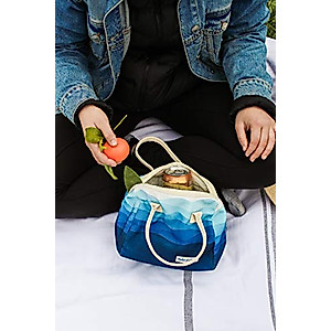 Waves of Change Insulated Recycled Plastic, Medium Lunch Bag-8 Can Capacity