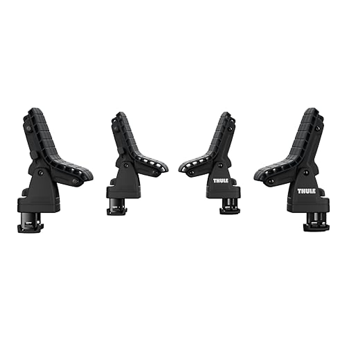 Thule DockGrip - Carries up to 36" wide kayaks and SUPs - Fits all hull shapes - Fits most roof rack cross bars - Kayak roof rack - Stand up paddleboard compatible - 85lb weight capacity