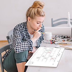 Simplified 2023 Desk Calendar - 17"x11" Minimalistic Office Desktop/Wall Calendar for Easy Organizing