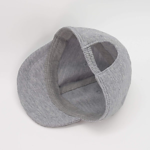 Keepersheep Baby Baseball Cap Infant Sun Hat, Infant Toddler Kids Baseball Cap (6-12 Months, Light Gray)