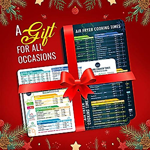 Air Fryer & Pressure Cooker Magnetic Cheat Sheet Set, Air Fryer Accessories Cook Times, Instapot Accessory Magnet Sheet Quick Reference Guide for Cooking and Frying (Bundle)
