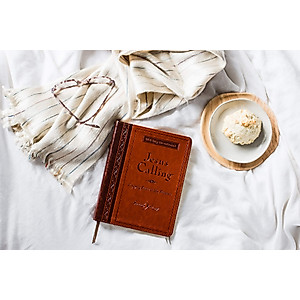 Jesus Calling, Large Text Brown Leathersoft, with full Scriptures: Enjoying Peace in His Presence (a 365-day Devotional)