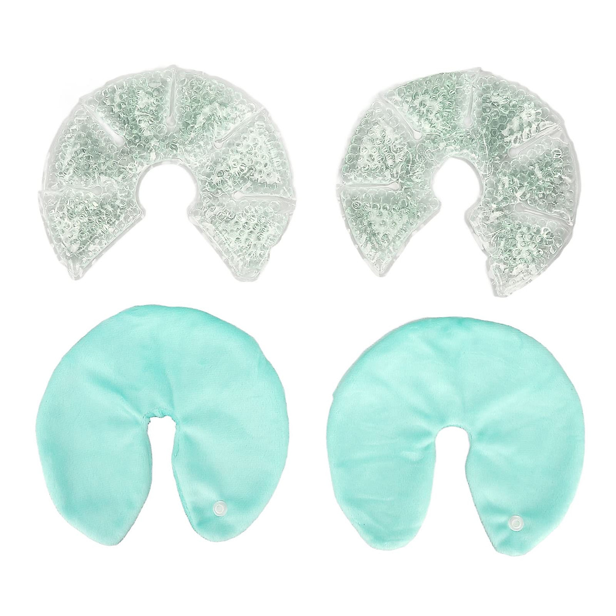 Breast Nursing Gel Pads, Soft Reusable Breast Freezing Pads 1 Pair Relieve Redness for Breastfeeding for Engorgement