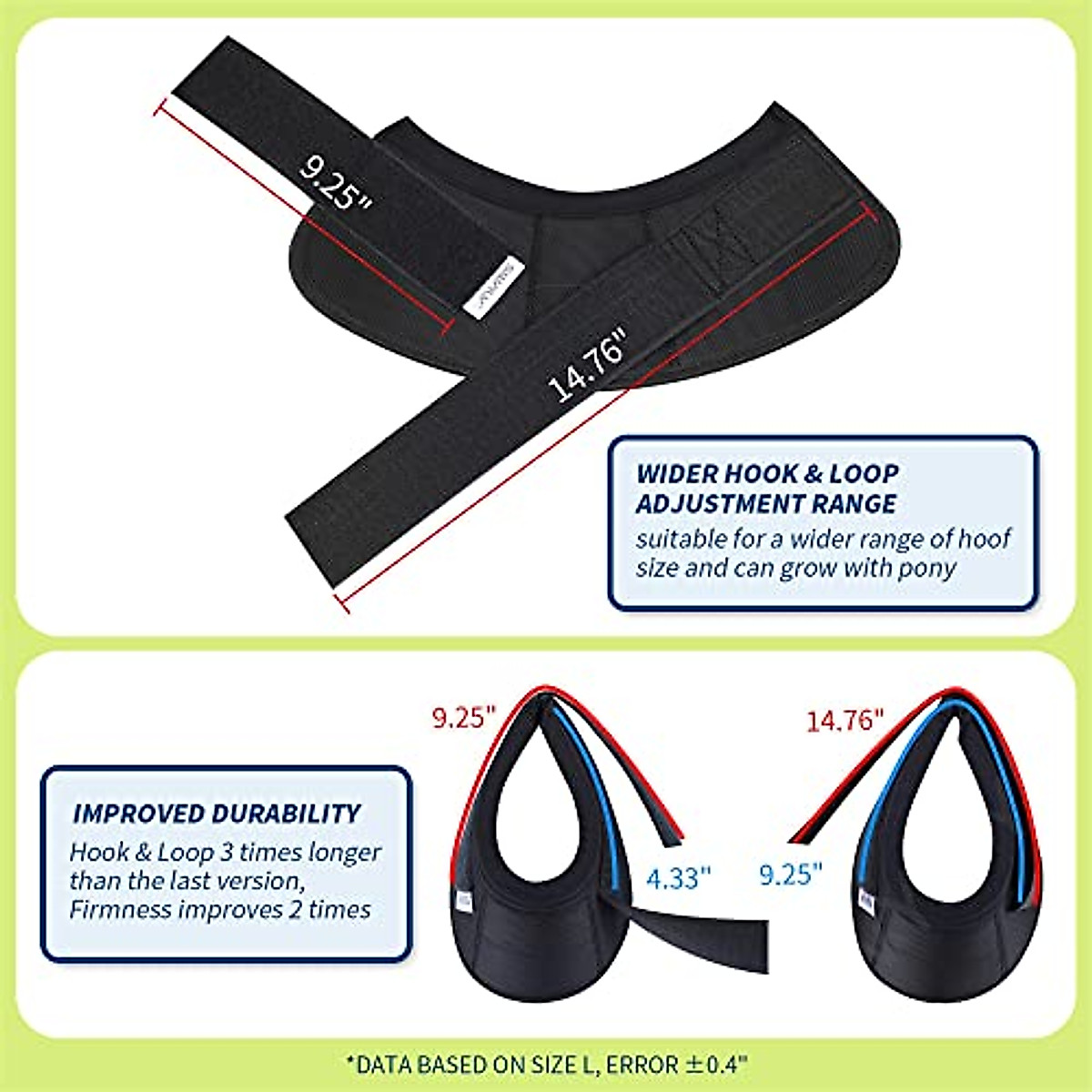 SWYIVY Weaver Bell Boots for Horses, Over Reach Classic Equine Bell Boots, Professional Choice Quick-Drying Washable, Soft&Breathable Inner, Pair