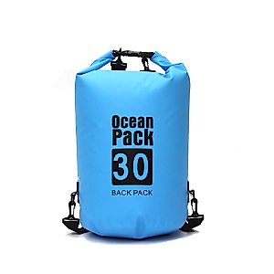 Bycc Bynn Waterproof Dry Bag 5L/ 10L/ 15L/ 20L/ 30L, Roll Top Dry Compression Sack Keeps Gear Dry for Kayaking, Boating, Rafting, Fishing and Camping, Waterproof Backpack (Blue, 15L)