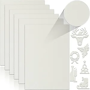 Twavang 24 Sheets White Glitter Cardstock Paper, A4 Premium Sparkly Paper for Scrapbook, DIY Projects, Party Decoration, Gift Box Wrapping 250GSM/92lb